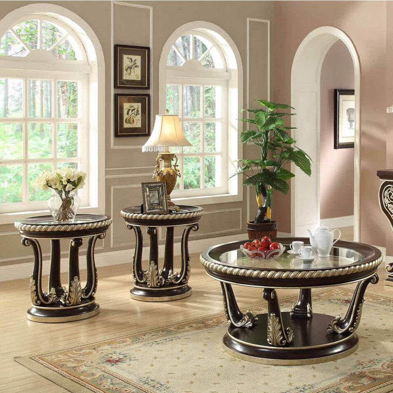 Regina 3 piece coffee table set store